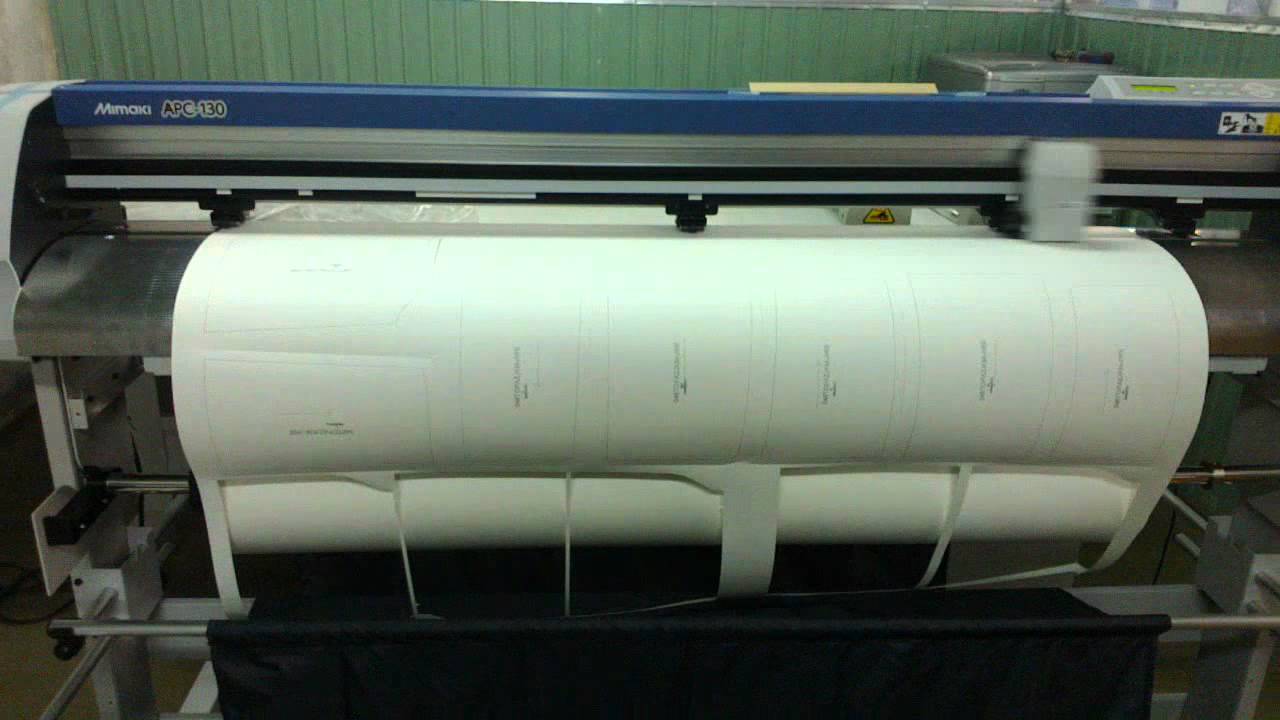 Mimaki APC-130 Apparel Cutting Plotter - YouTube