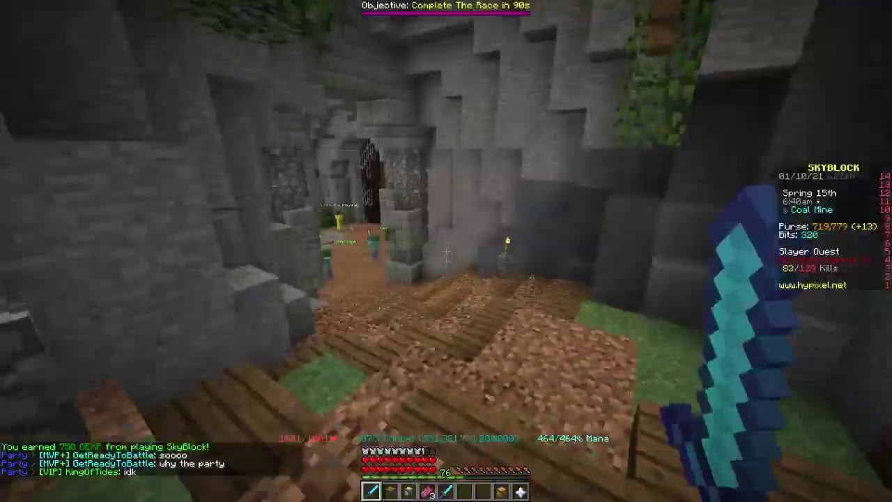 Hypixel skyblock doing zombie slayer revenants while the major lasts ...