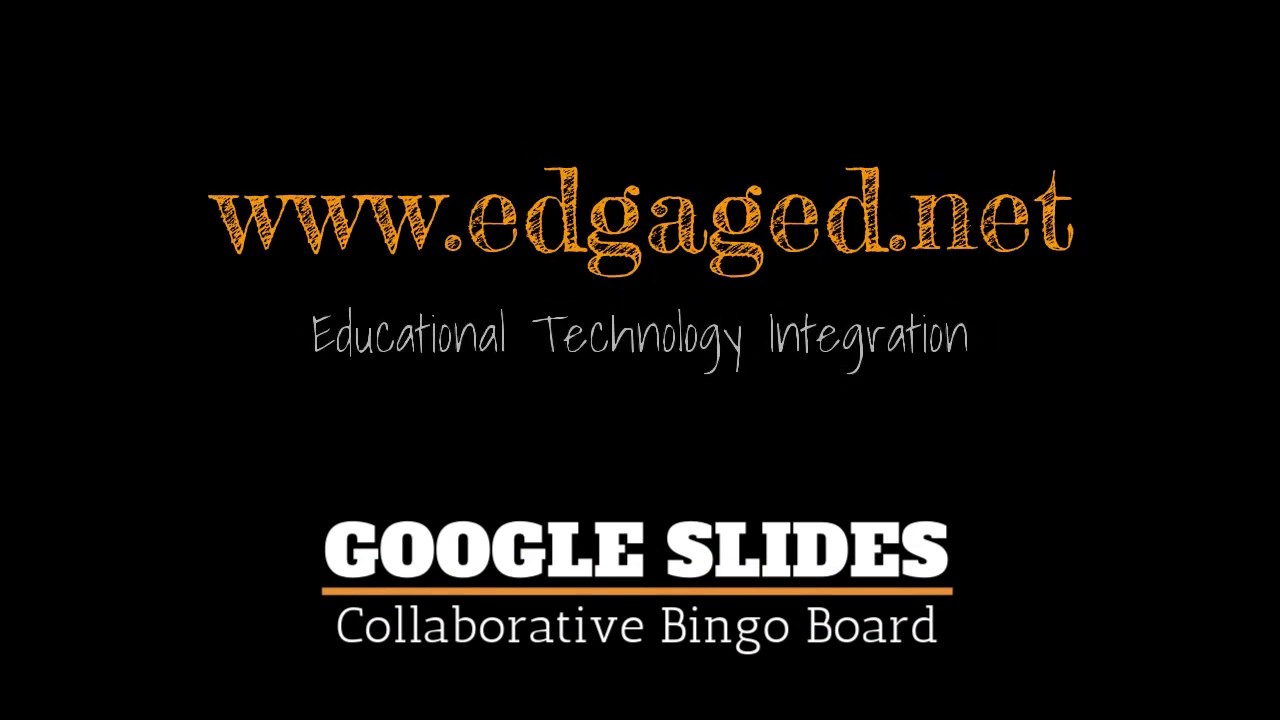 Google Slides Collaborative Bingo Board - YouTube