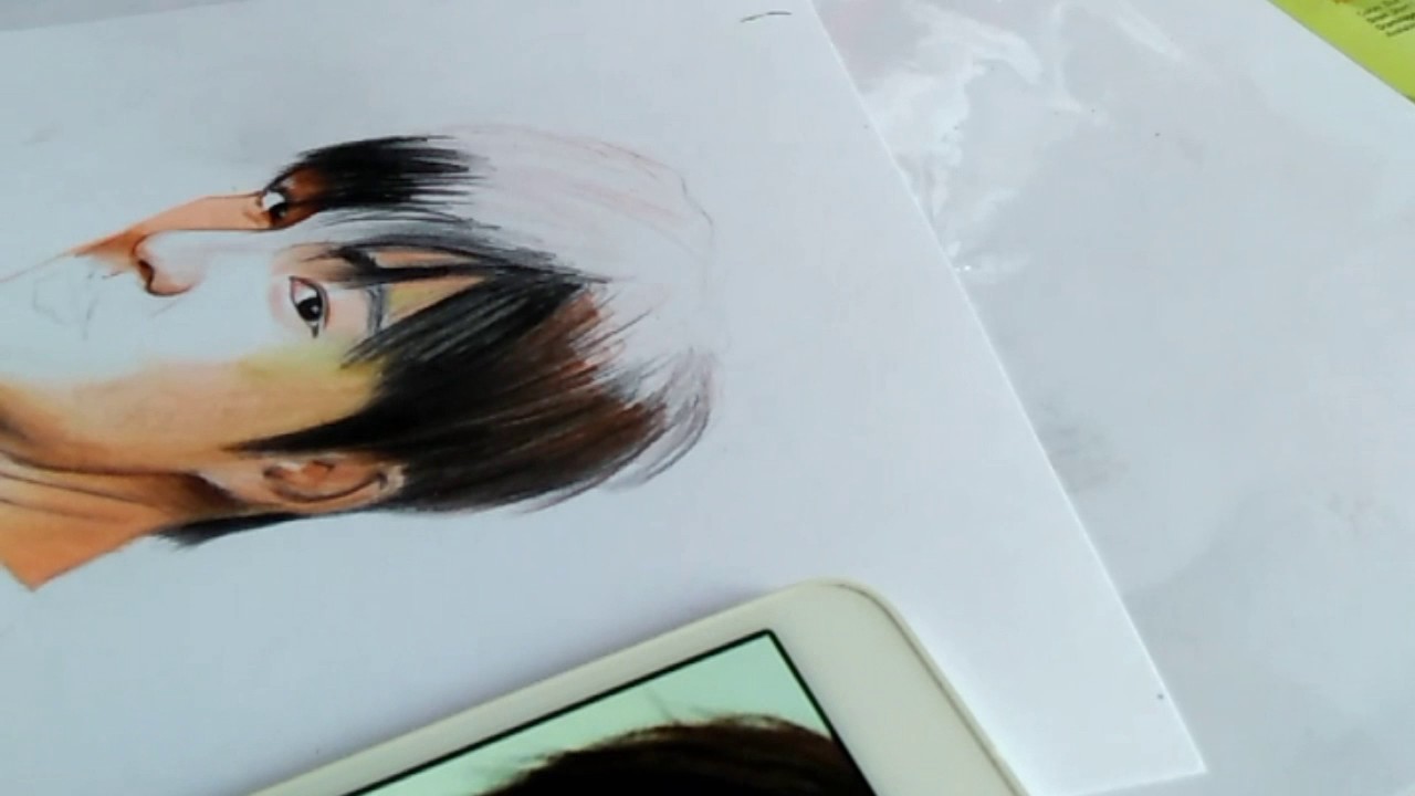 Colored pencil drawing of Lee min ho by: Gian Carlo Sandro - YouTube