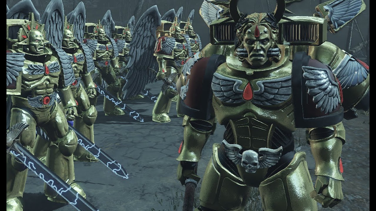 Lord Commander Dante fights alongside his Sanguinary Guard - YouTube