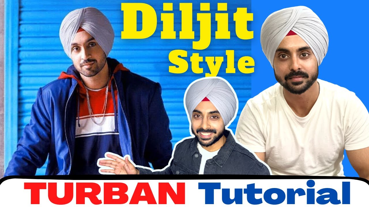 Diljit Dosanjh Style Turban-Complete Tutorial | The Alpha Singh - YouTube