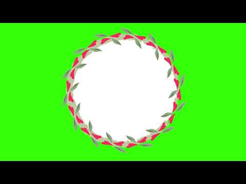 Free red&green frame rotating white text space | Green Screen Frame ...