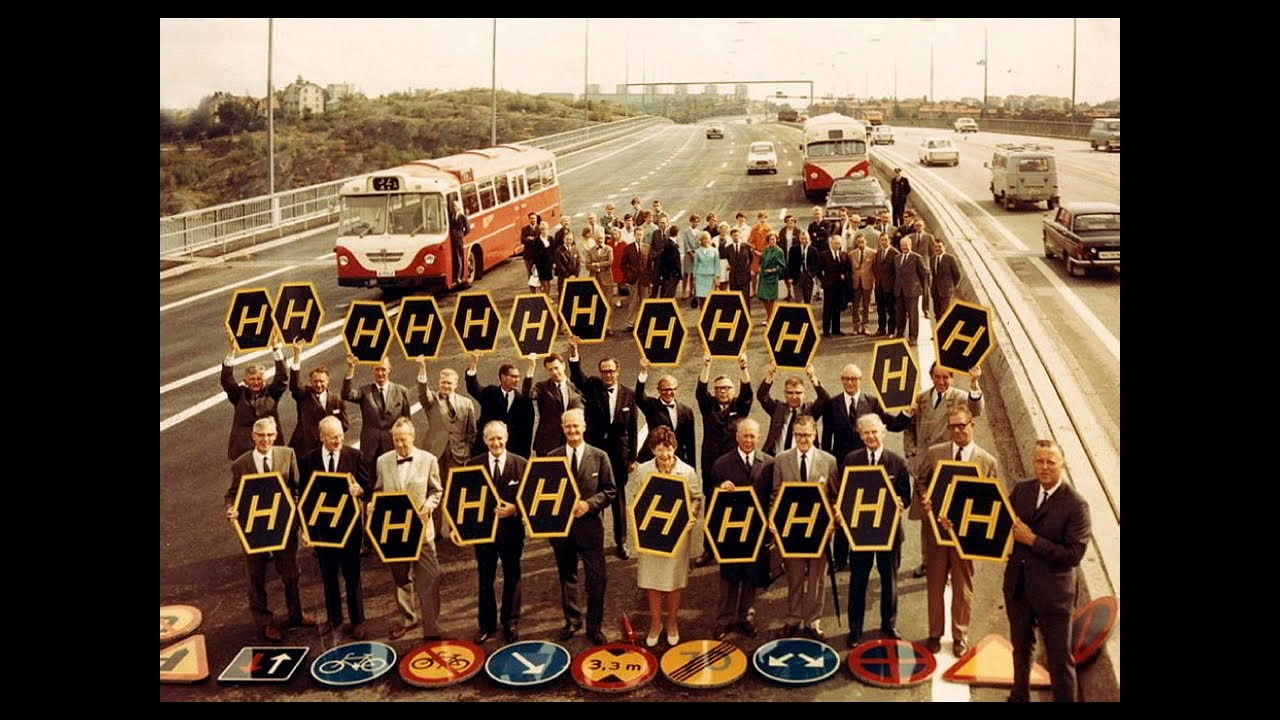 Changing Lanes - Sweden's Dagen H, Sep 3, 1967 Högertrafik - YouTube