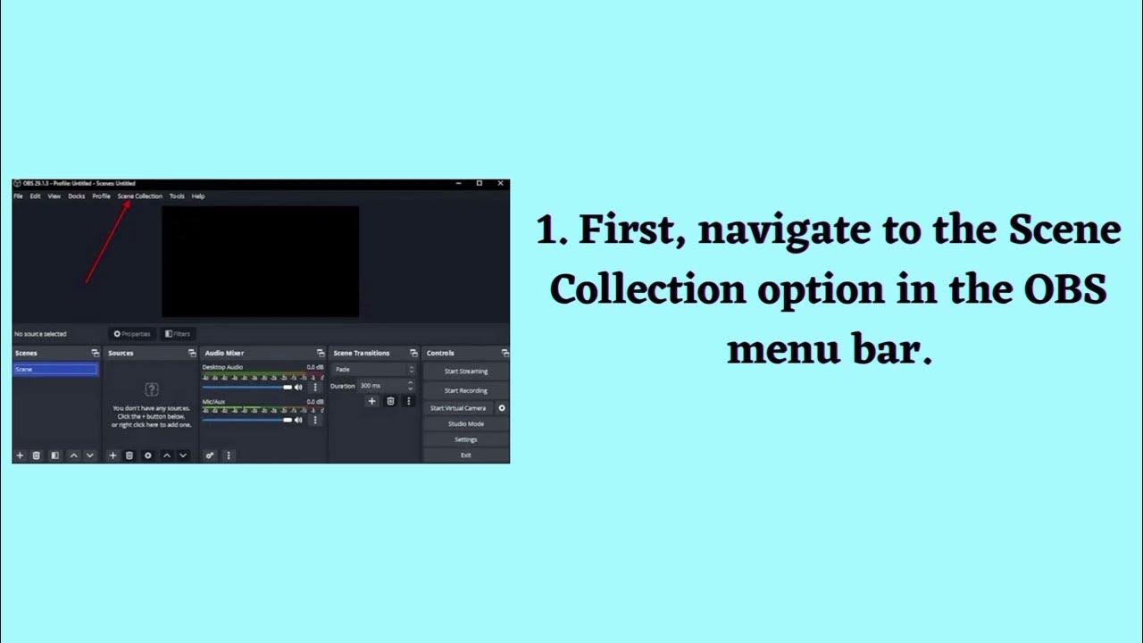 How To Delete Multiple Scenes from OBS Studio - YouTube