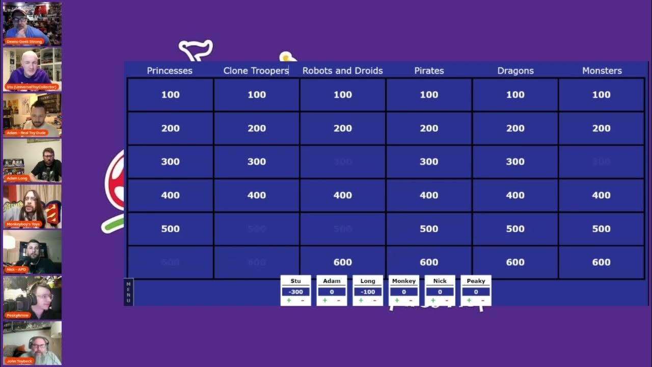 Stu 's Charity Jeopardy Game from Universal Toy Collector - YouTube