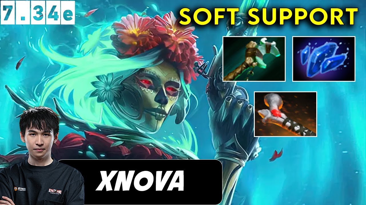 xNova Muerta Soft Support - Dota 2 Patch 7.34e Pro Pub Gameplay - YouTube