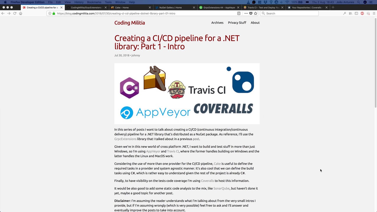 Creating a CI/CD pipeline for a .NET library: Part 1 - Intro - YouTube