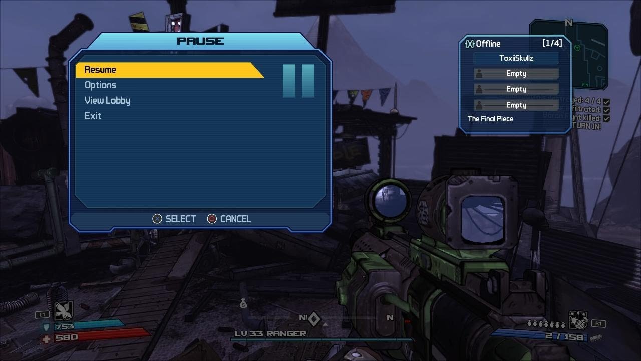 Borderlands 1 - Baron Flynt Boss + Game Reward Glitch - YouTube