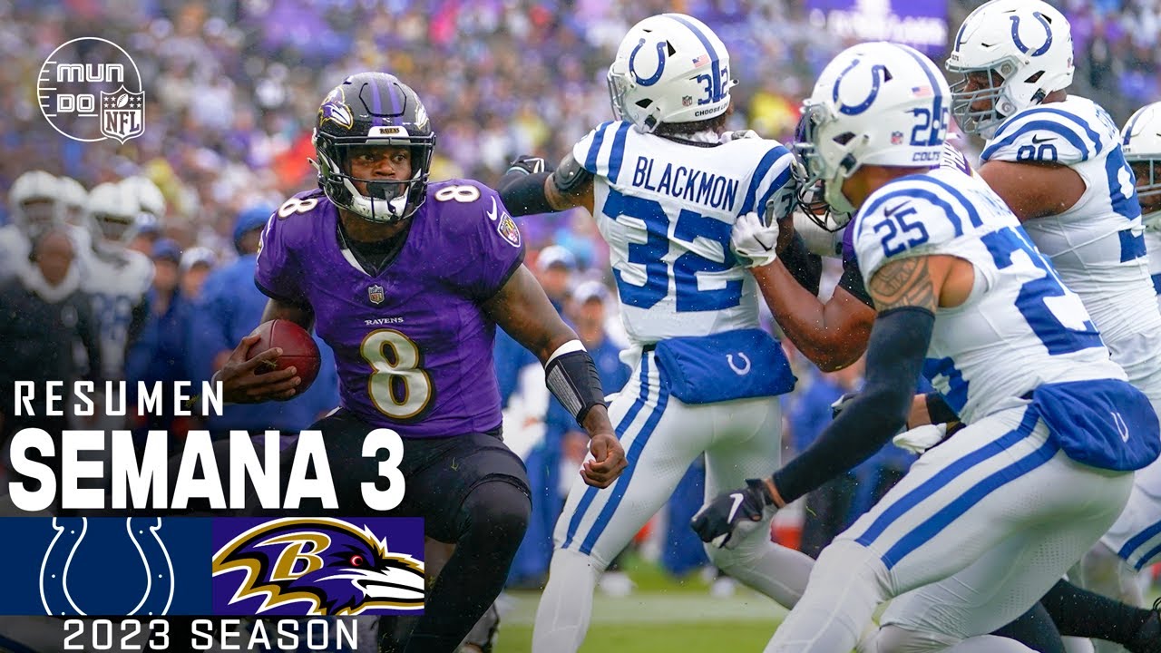 Indianapolis Colts vs. Baltimore Ravens | Semana 3 NFL 2023 | NFL ...