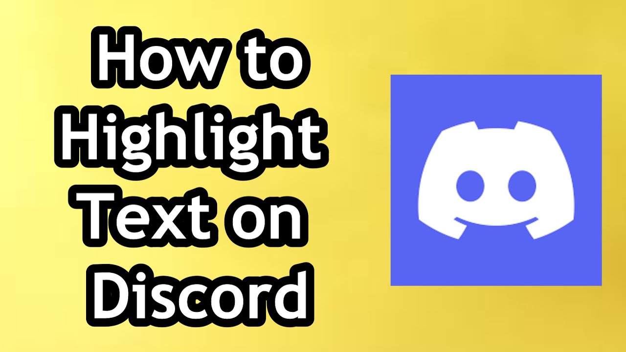 How to Highlight Text on Discord - Full Guide - YouTube