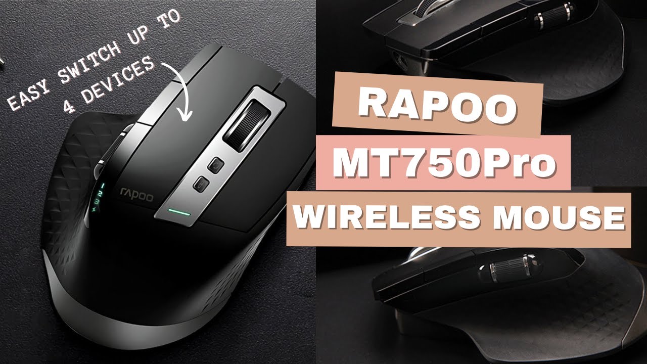 Rapoo MT750 Pro Wireless Gaming Mouse with Storage Bag | Easy switch up ...