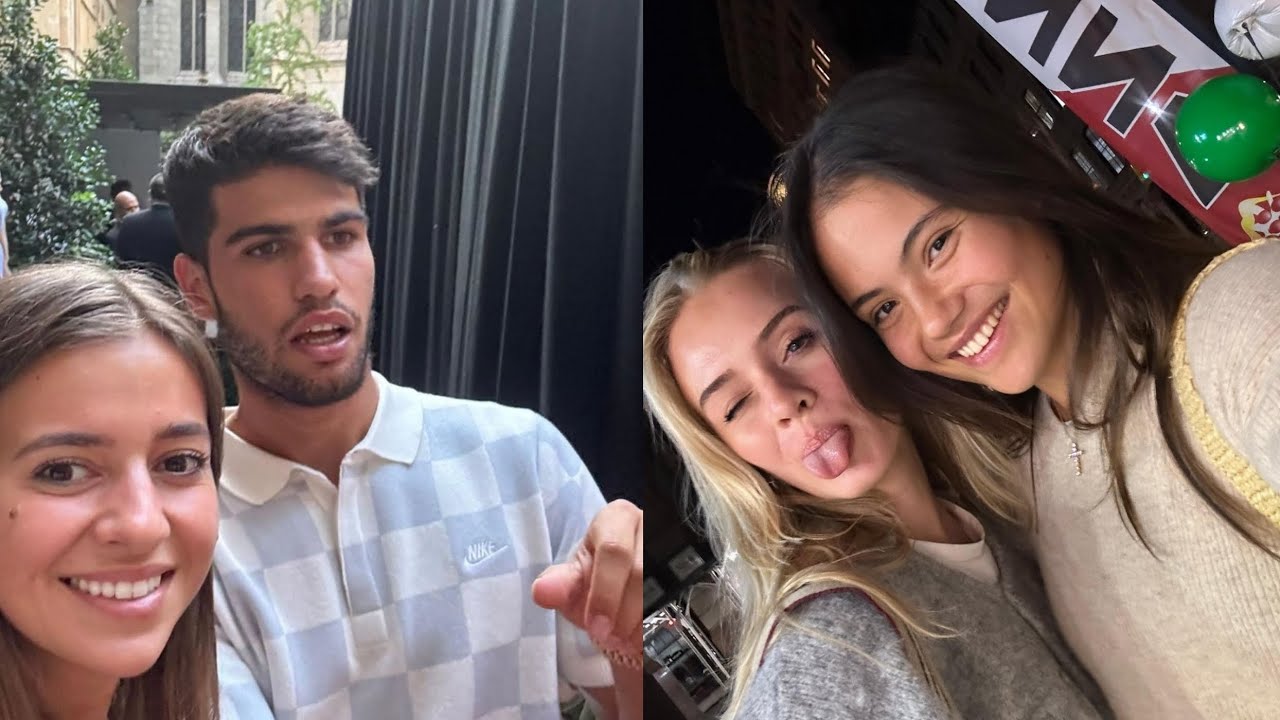 Carlos Alcaraz looks cheerful with his "girl friends" in the US Open ...