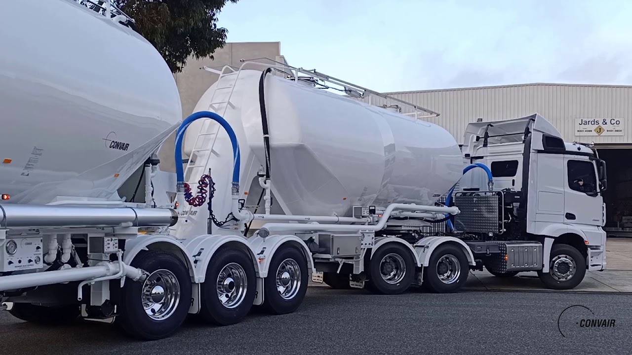 Brand new Convair steel PBS B-double tanker trailers and Hydraulic ...