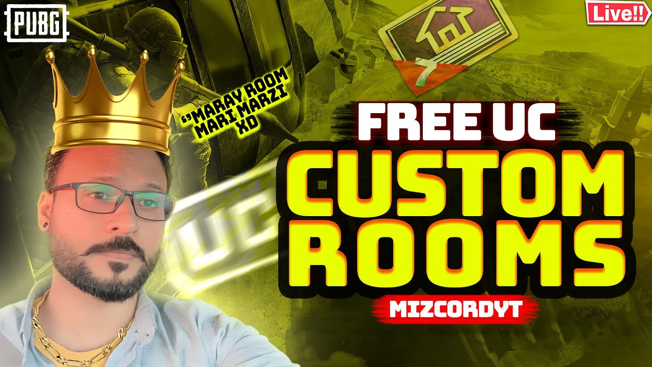 Pubg mobile live CUSTOM ROOMS | uc room pubg live | Pubg live room ...