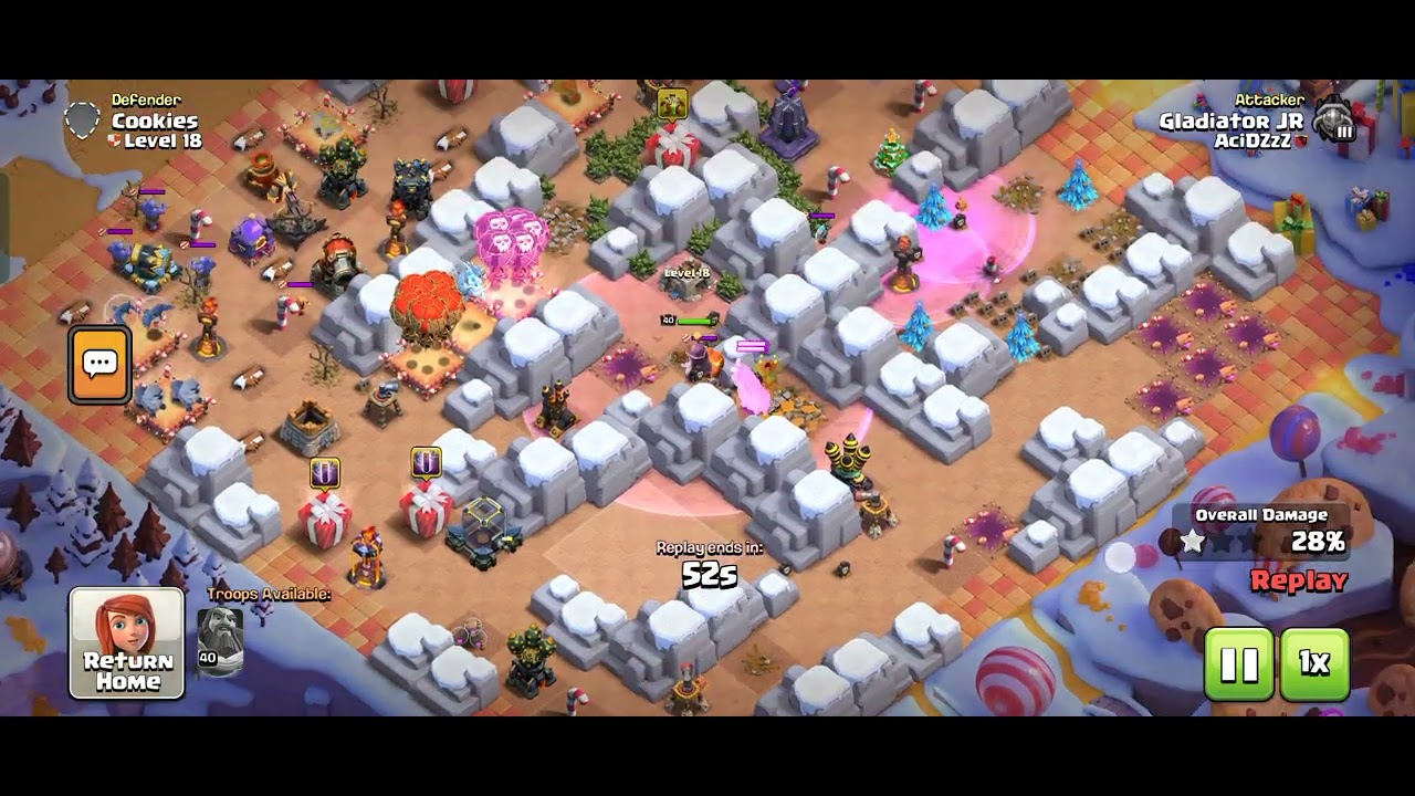 COC - Grand Arrival Attack (Controllable Heros : Cookie Chaos) - YouTube
