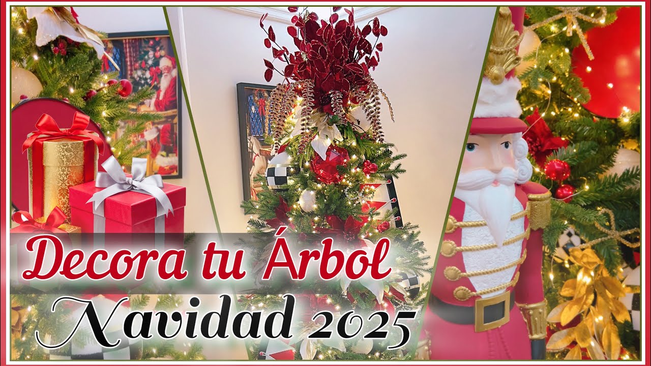 DECORA TU ARBOL, NAVIDAD 2025! Paso a paso CHRISTMAS TREE DECOR! Ideas ...