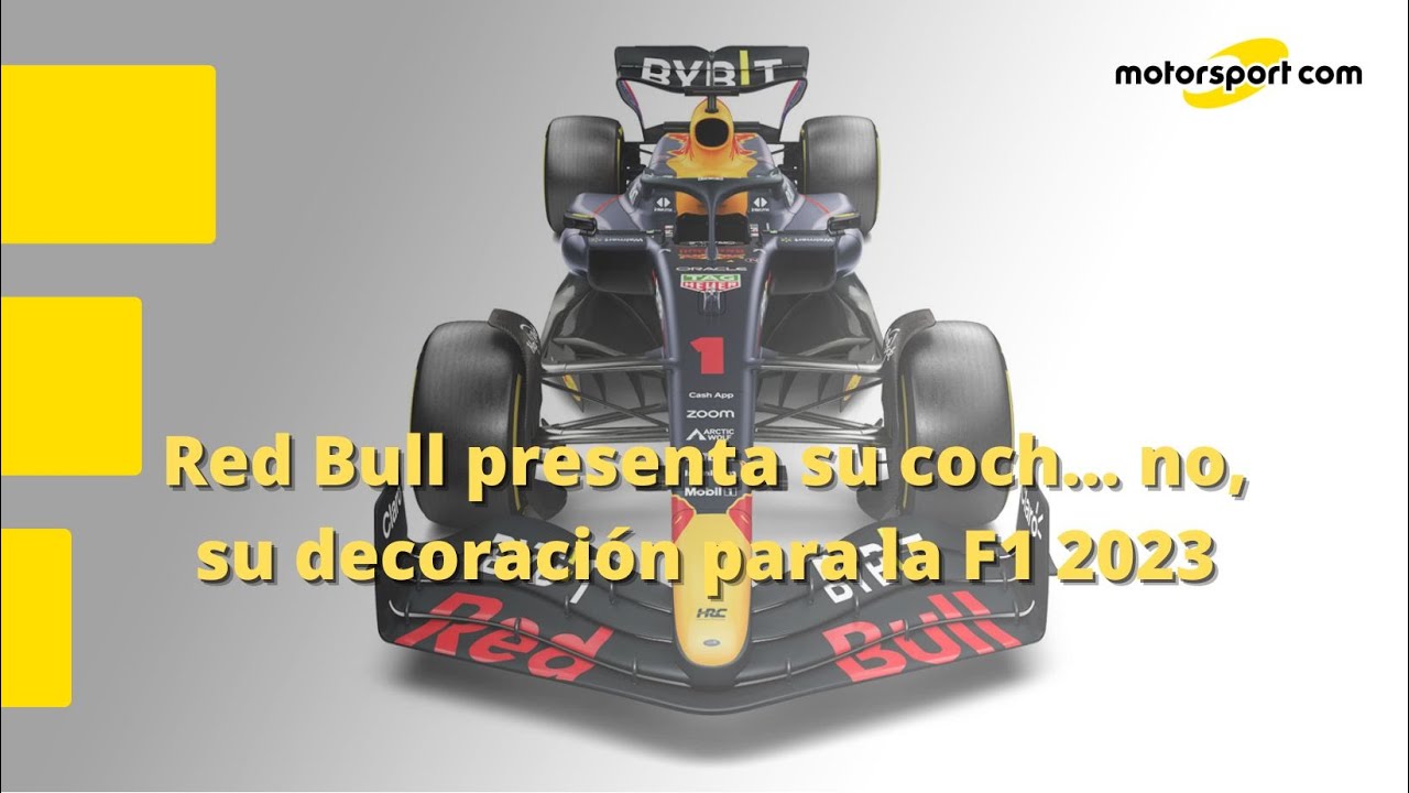 ¡Red Bull presenta su decoración para la F1 2023 como si fuera el RB19 ...