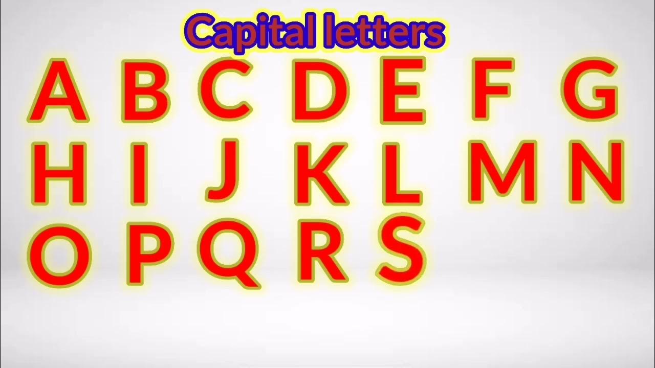 A to Z Alpbabet, ABCD, A Se lekar Z tak, Capital letters - YouTube