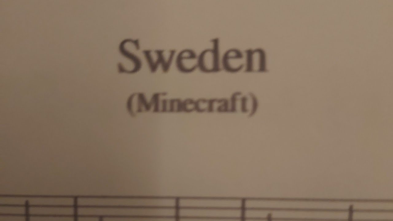 Minecraft C418 - Sweden on Piano [Updated] - YouTube