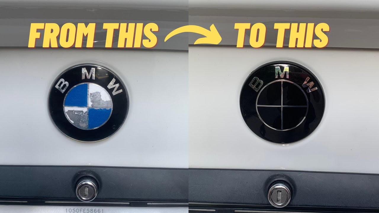 How To Install BMW Black Emblem (E36) - YouTube