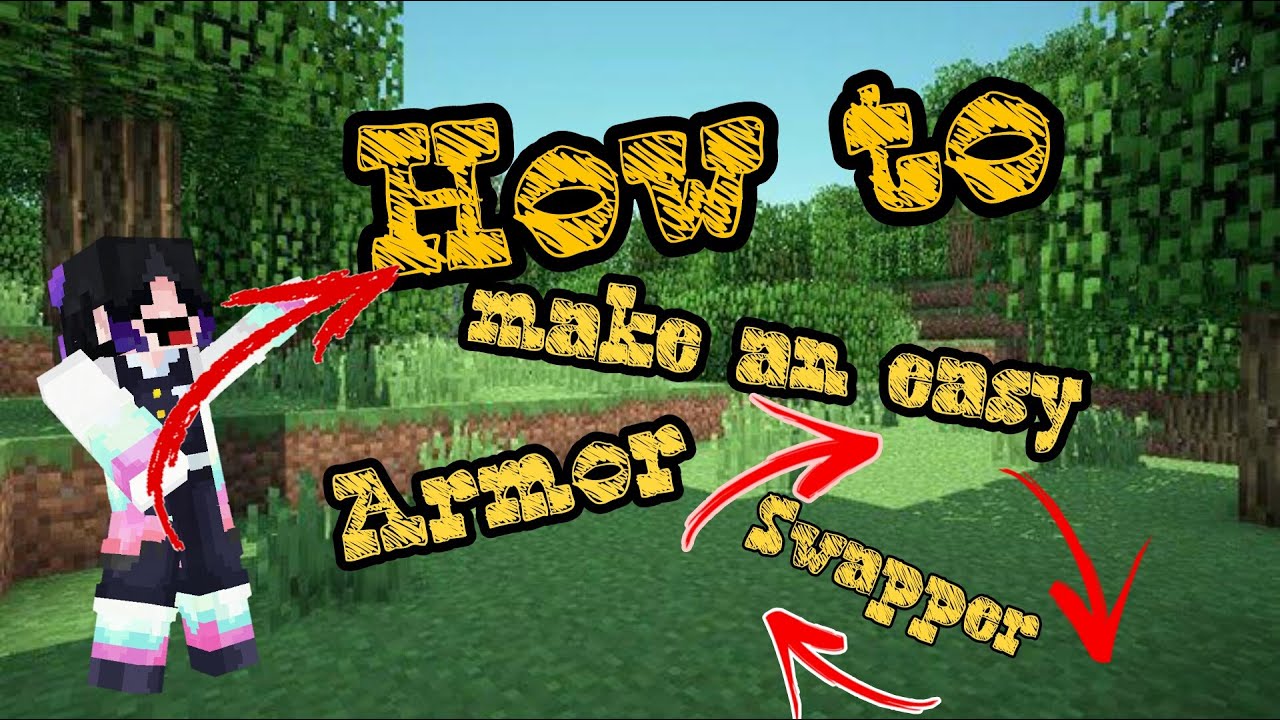 How to make a very easy armor swapper in MCPE - YouTube