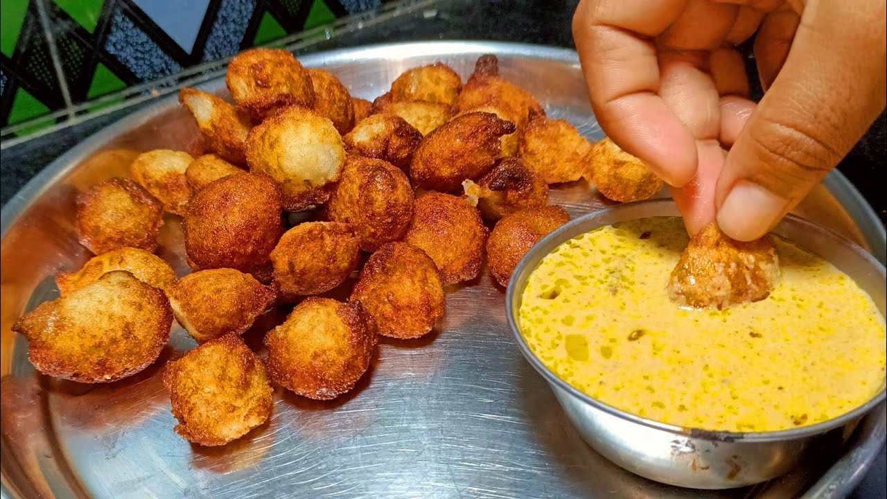 రోడ్ సైడ్ బండి మీద అమ్మే చల్ల పునుగులు పల్చటి చెట్నీ ఇంట్లోనే ఇలా చేసి ...