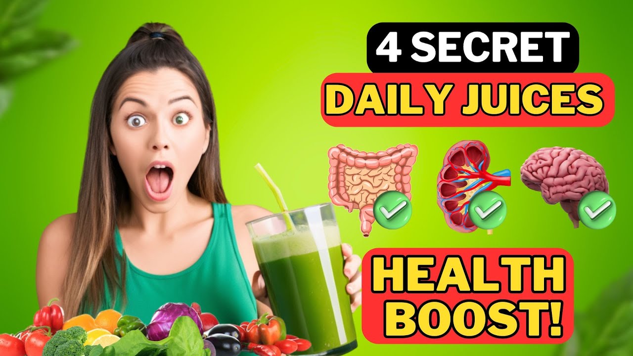 4 Incredible Juices for Long Life and Good health - YouTube