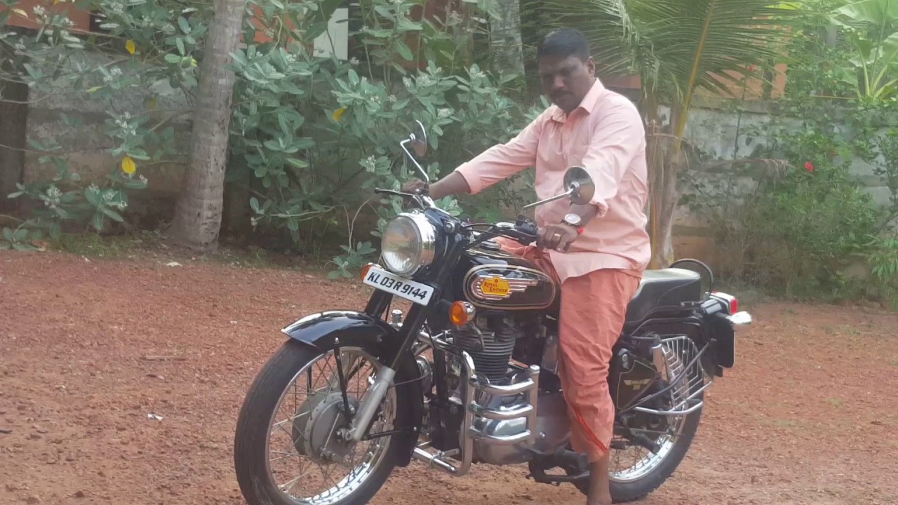 2009 model Royal enfield bullet standard with mega silencer.. - YouTube