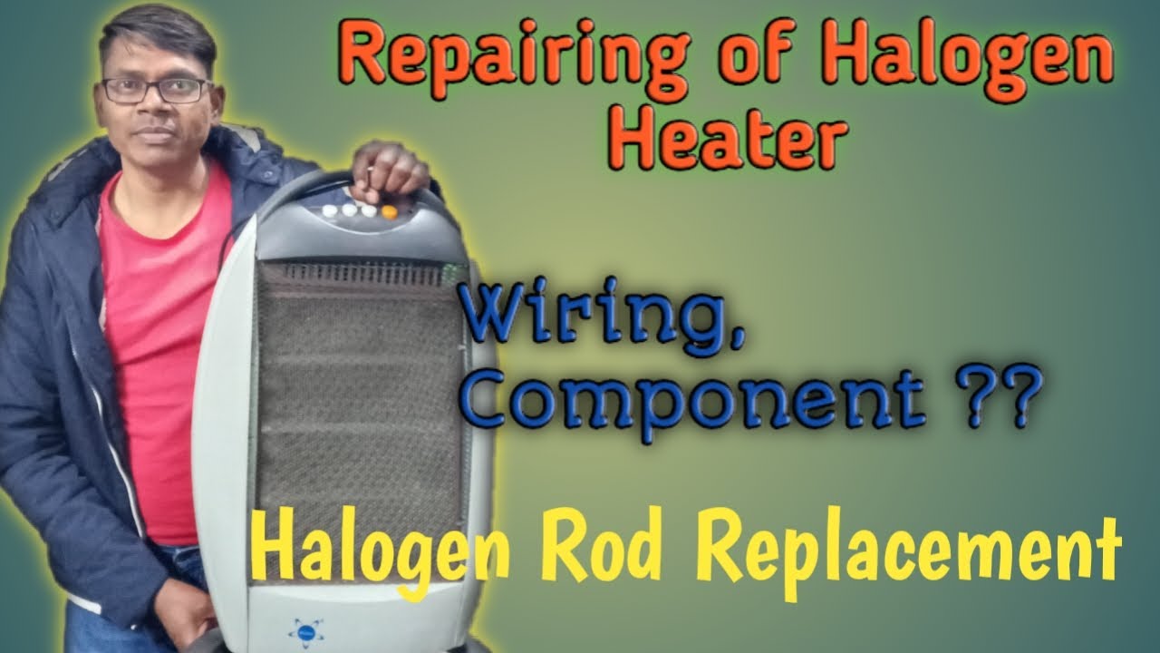 How to repair Halogen room heater, Changing rod , Repairing of 1200 W ...