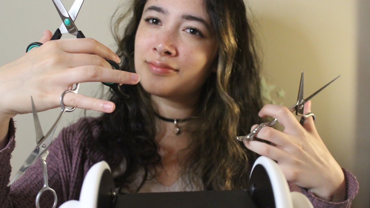 ASMR ️ testing different Scissor Sounds - YouTube