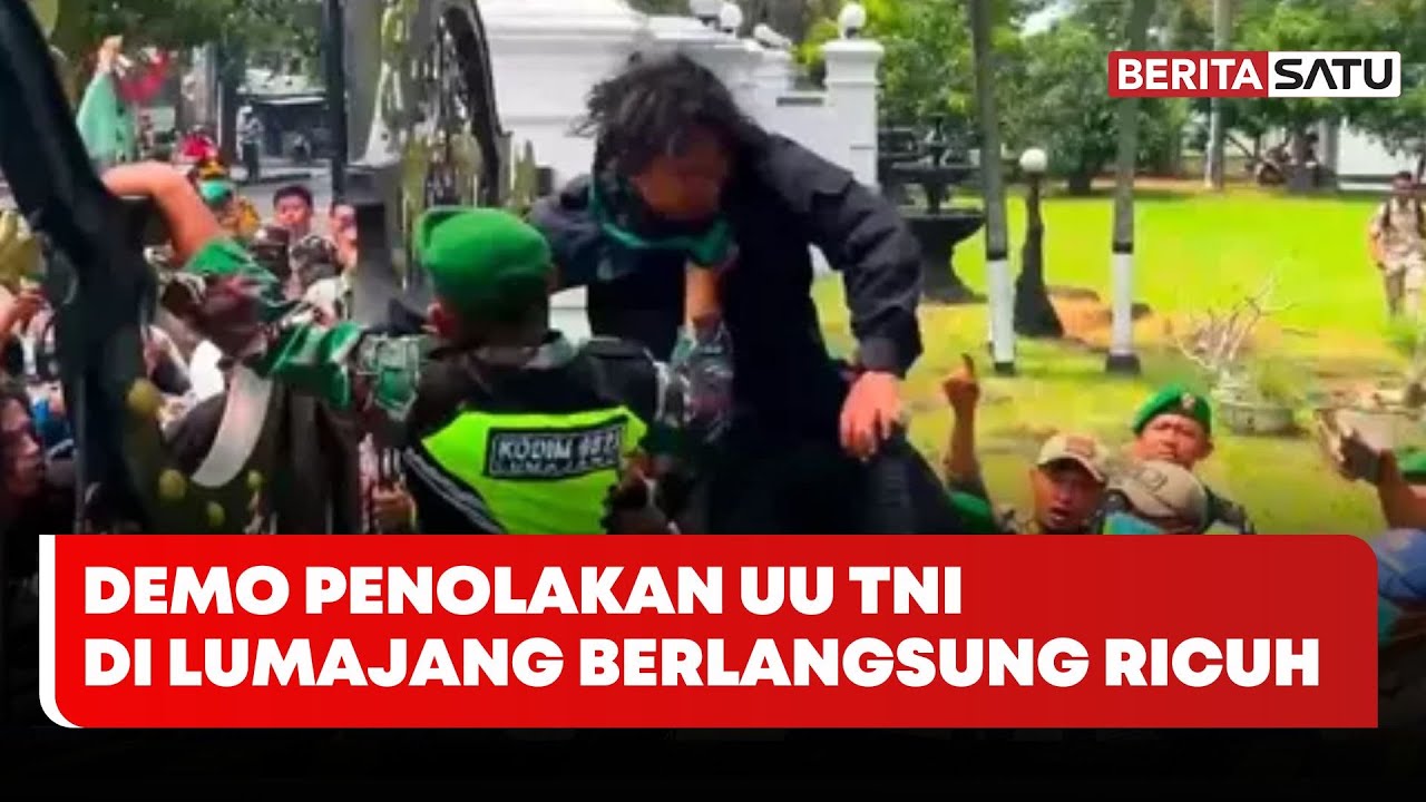 Unjuk Rasa Tolak UU TNI di Lumajang Berlangsung Rusuh | Beritasatu ...