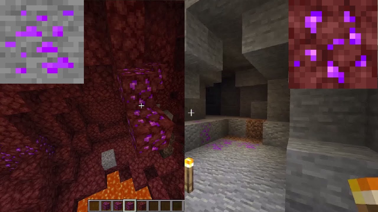 Minecraft Challenge Ore Texture Packs! Mystery and Embedded Ores. - YouTube