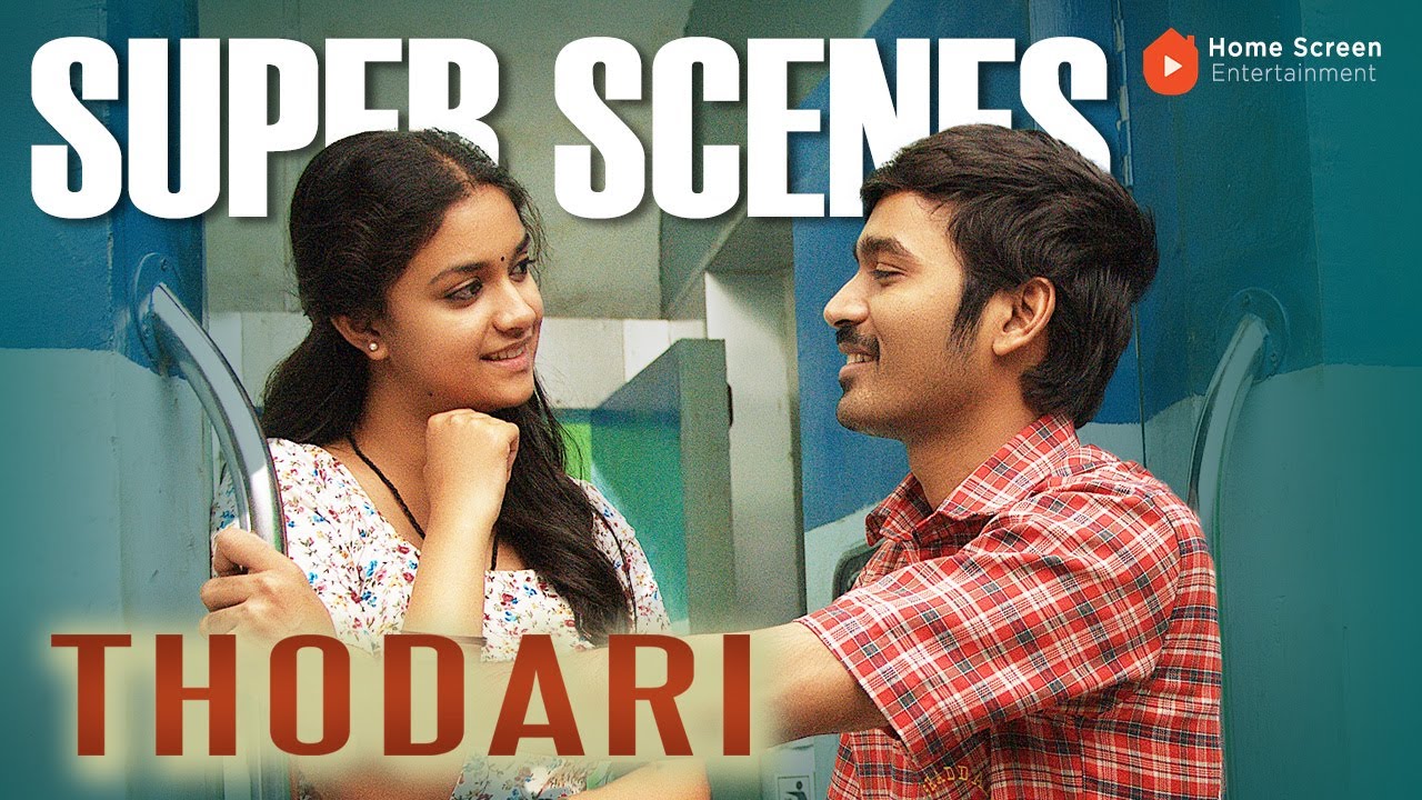 Thodari Super Scenes | Dhanush | Keerthy Suresh | Thambhi Ramaiah ...