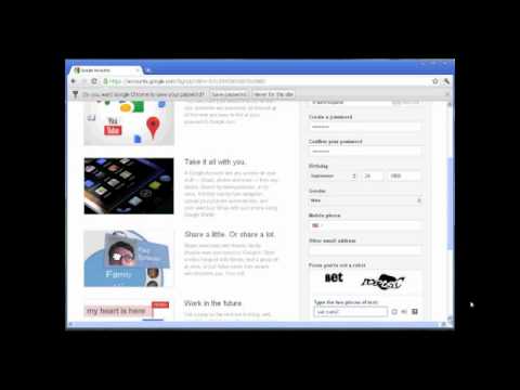 Open a New Gmail Account Step by Step how to Video - YouTube