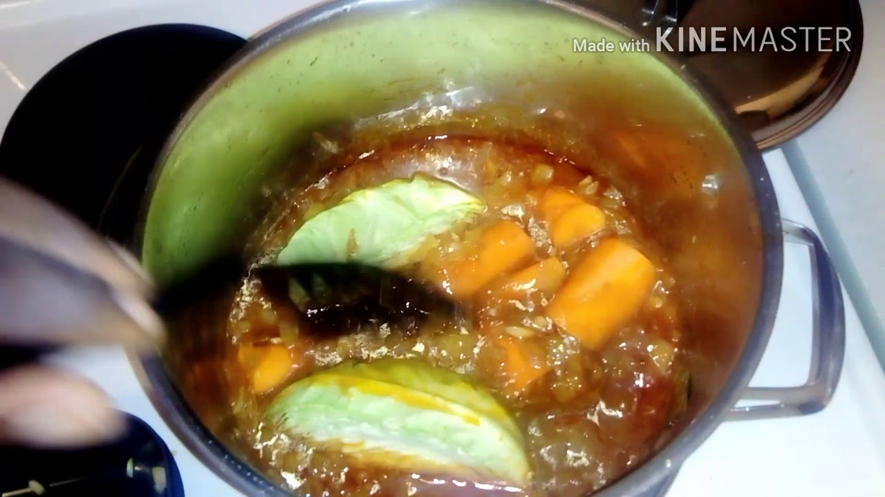 How to cook gambian chuwe guanar (chicken stew) Gambian food - YouTube