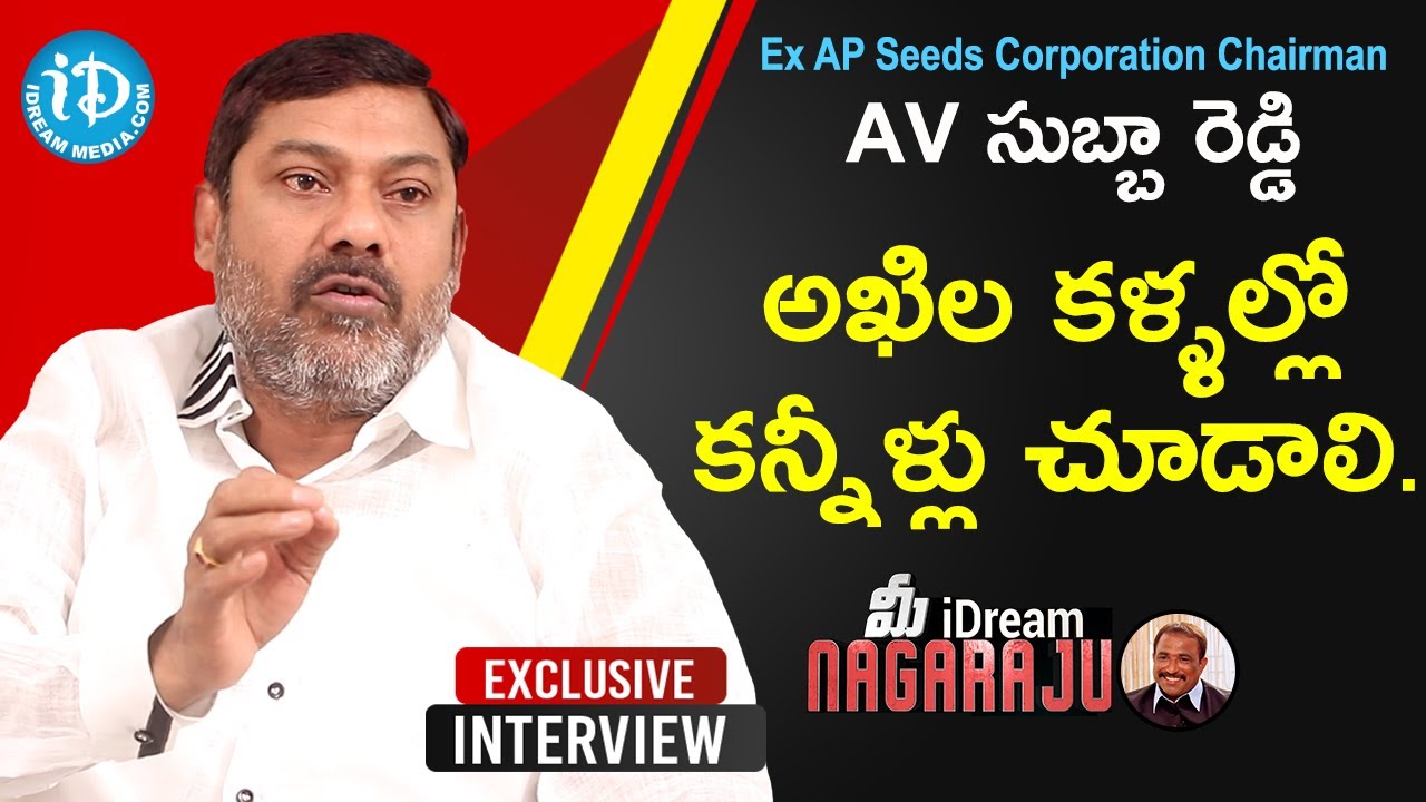 TDP Leader AV Subba Reddy Exclusive Full Interview | మీ iDream Nagaraju ...