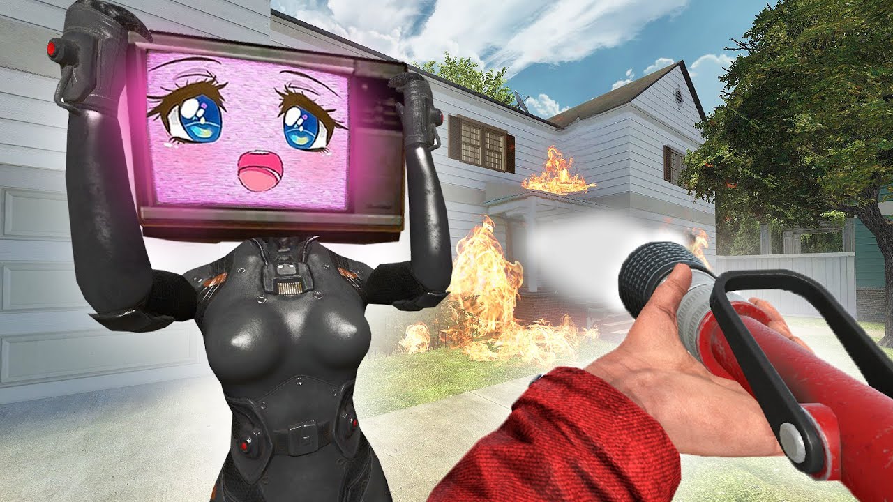 Tv Woman Sus Love Story Vs Skibidi Toilets Tv Woman Fire In Garrys Mod Youtube