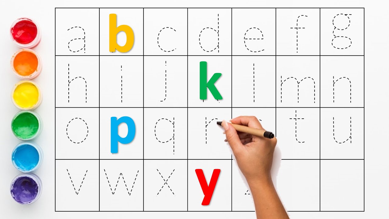 How to learn abcd | How to write alphabets | abcd writing song - YouTube