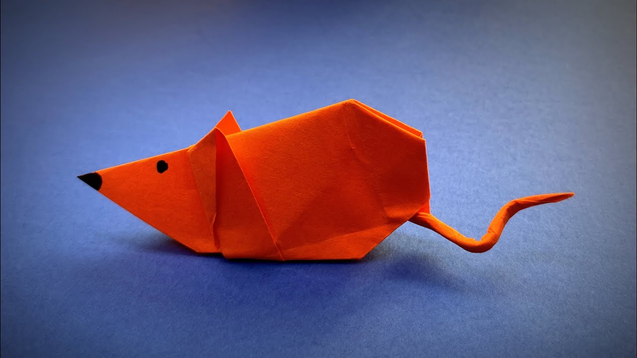 Comment faire une souris en papier | Souris Origami | Animaux Origami ...