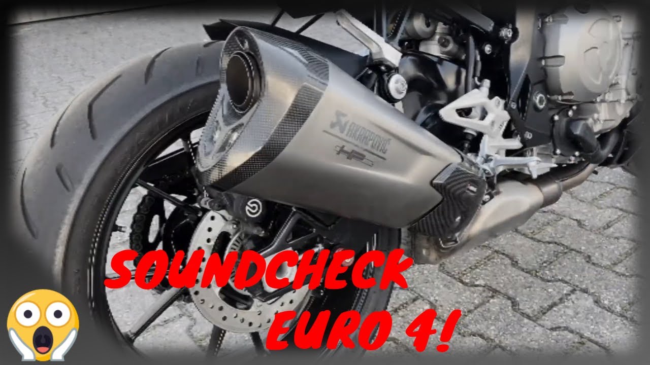 BMW S1000R - Akrapovic Stock Exhaust / Soundcheck / TOP SPEED - YouTube