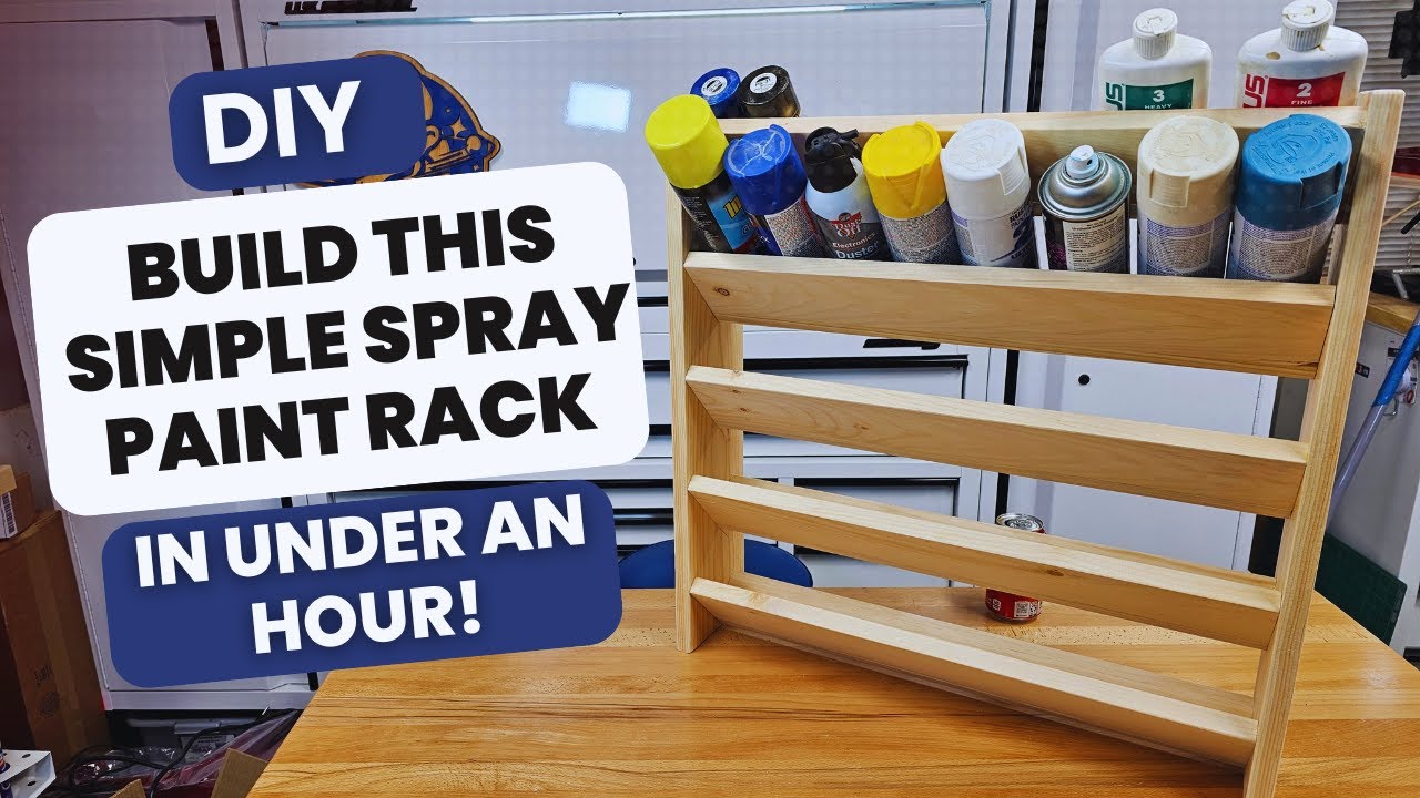 DIY: Build This Easy Paint Rack In Less Than An Hour!! - YouTube