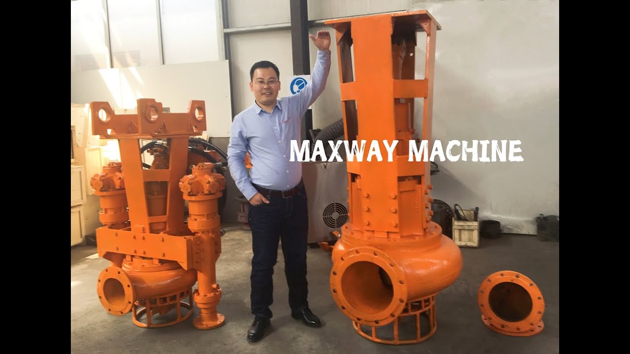 Use MAXWAY PUMPKING hydraulic submersible dredge pump to suction fine ...