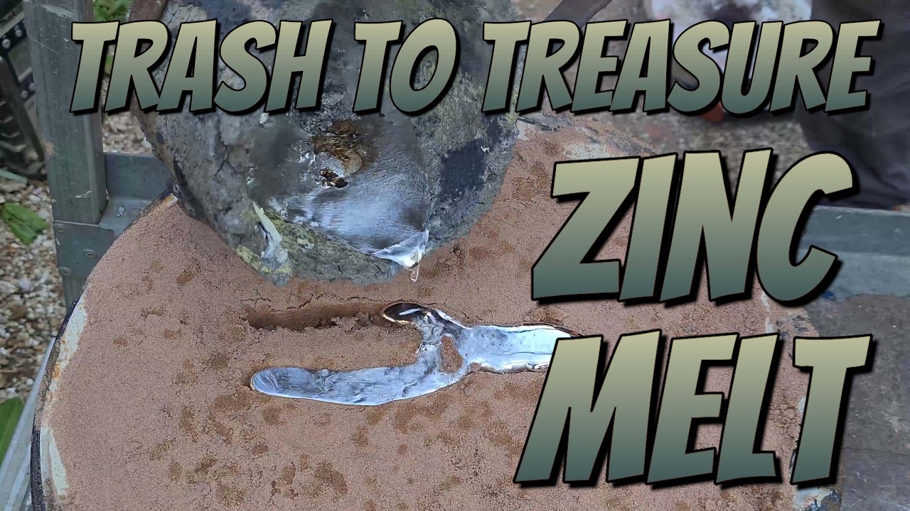 Melting Zinc How To Melt At Low Temperatures Trash To Treasure - YouTube