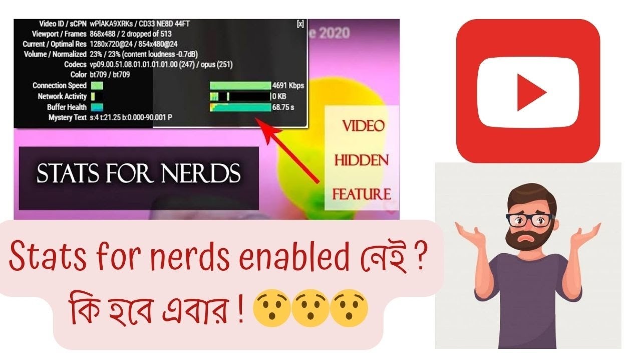 YouTube-এ 'Stats for Nerds option' টি enable করবেন কিভাবে? Youtube jobs ...