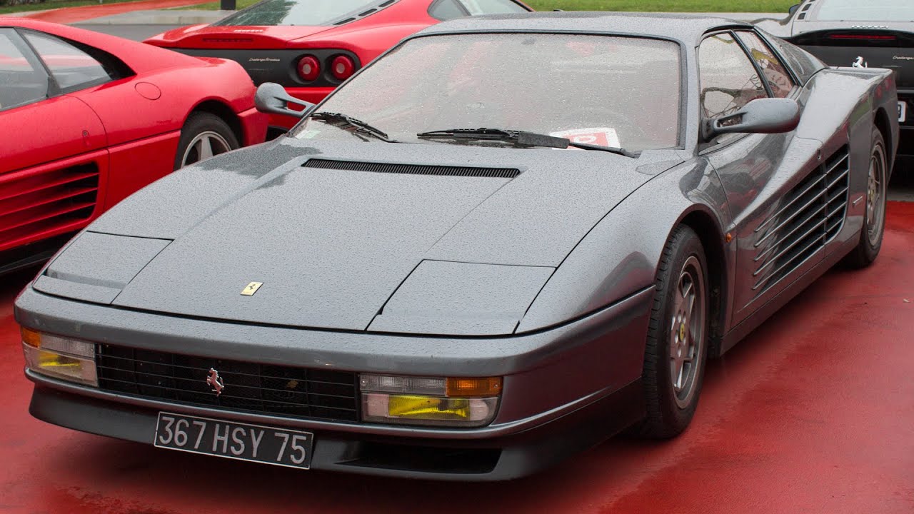 GRAY FERRARI TESTAROSSA - Walkaround 2014 HQ - YouTube