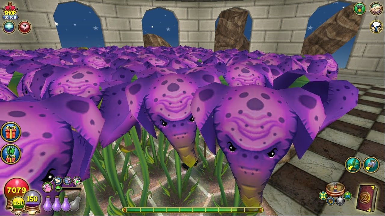 Wizard101 Deadly Helephant Ears Mature Harvest - YouTube