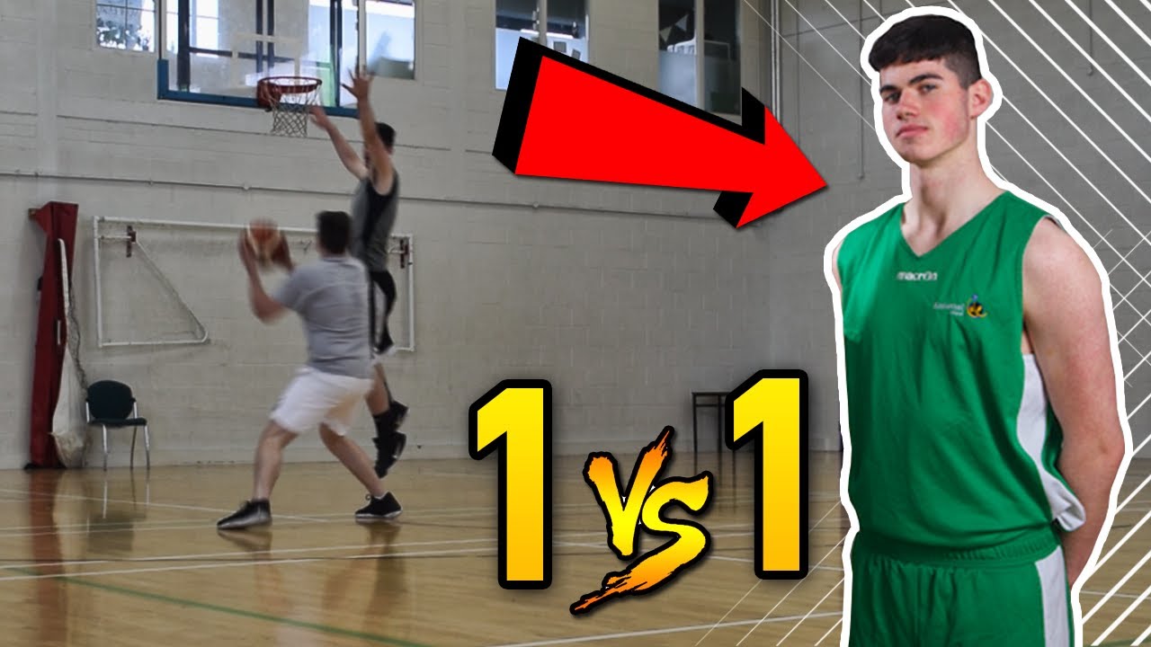 1 VS 1 BASKETBALL Against 6'7" NATIONAL TEAM PLAYER!! - YouTube