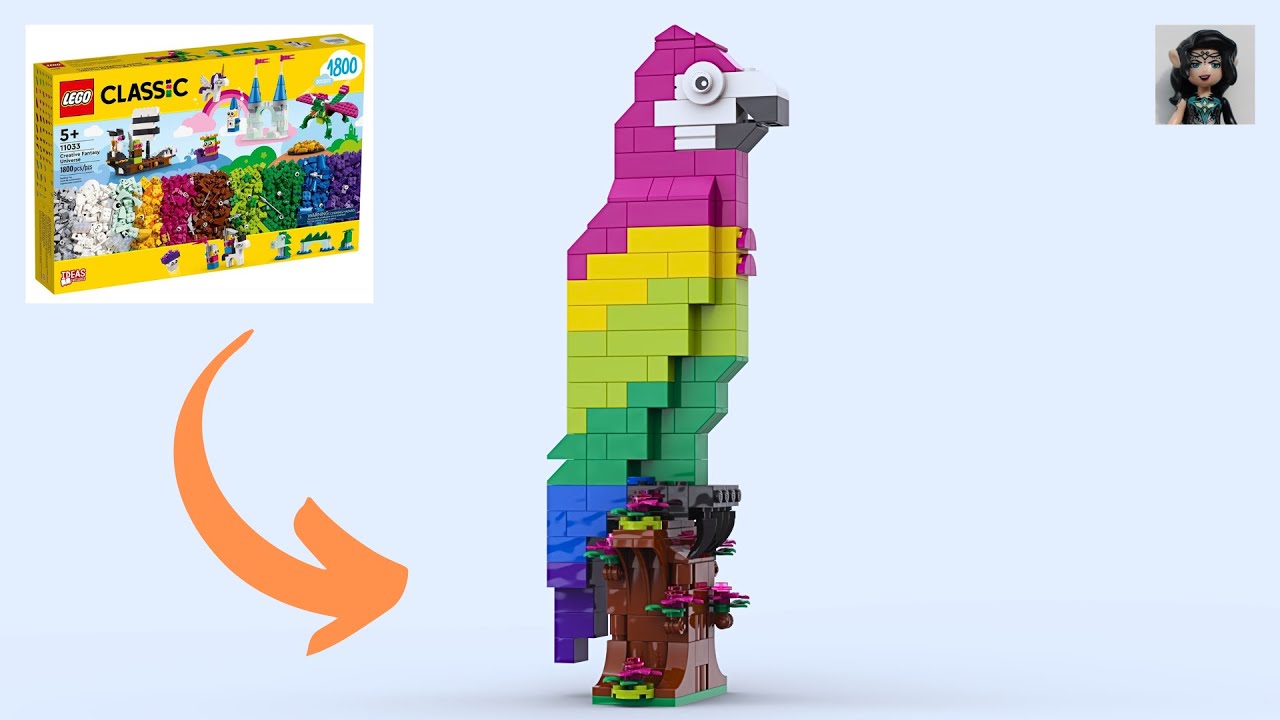 RAINBOW PARROT Lego classic 11033 ideas How to build - YouTube