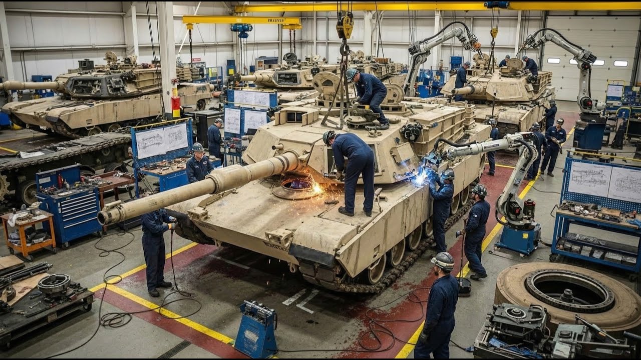 Inside M1 Abrams Tank Factory: Full Step-by-Step Manufacturing Process ...